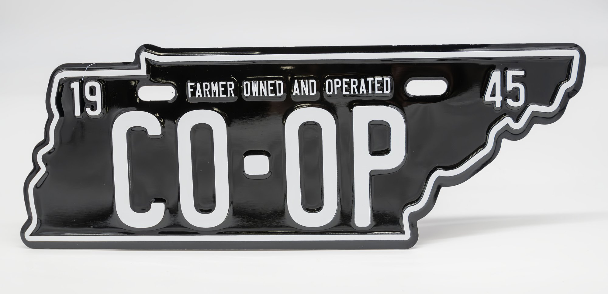 Black Tennessee License Tag