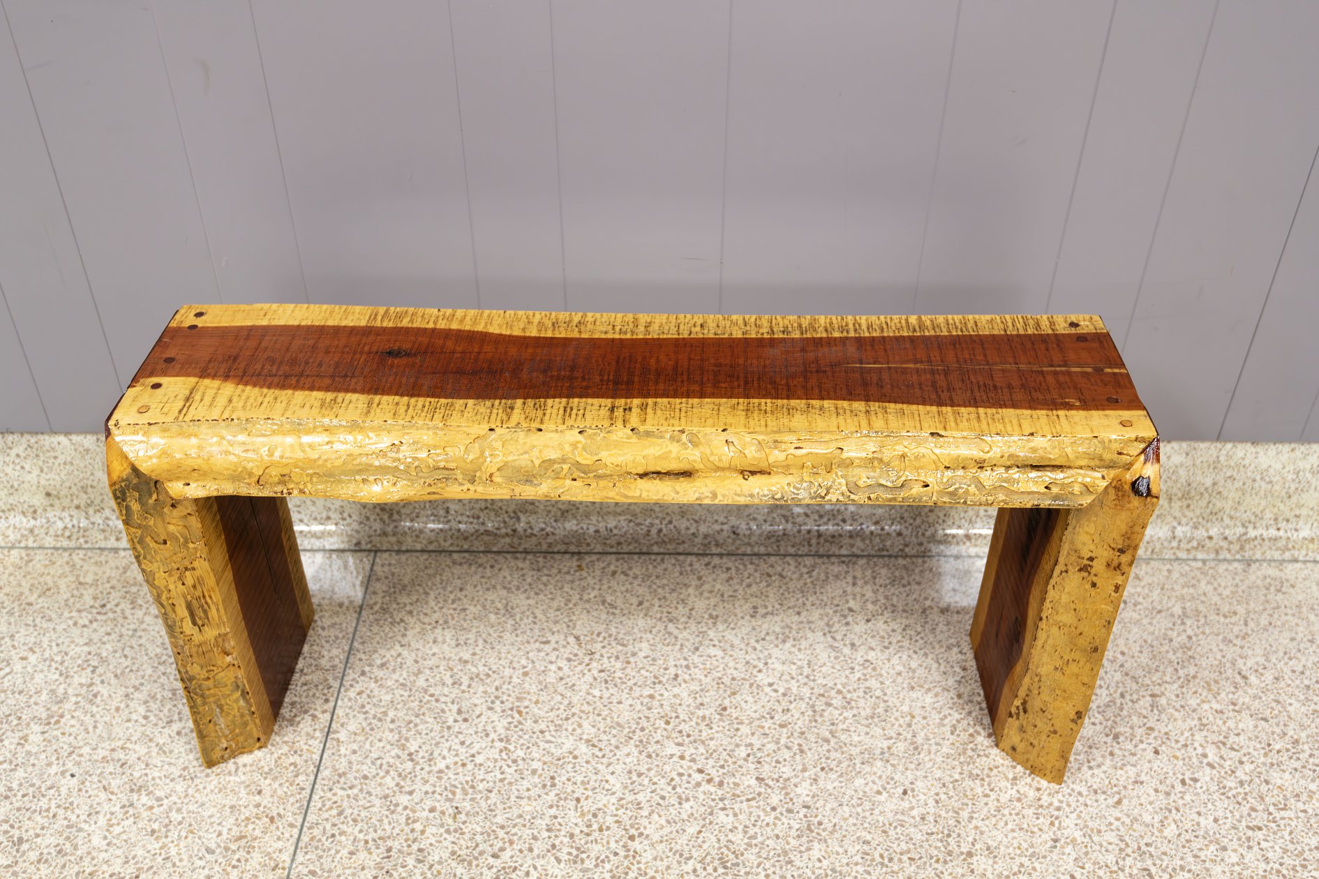 Handcrafted Cedar Bench by Van Buren High School Students