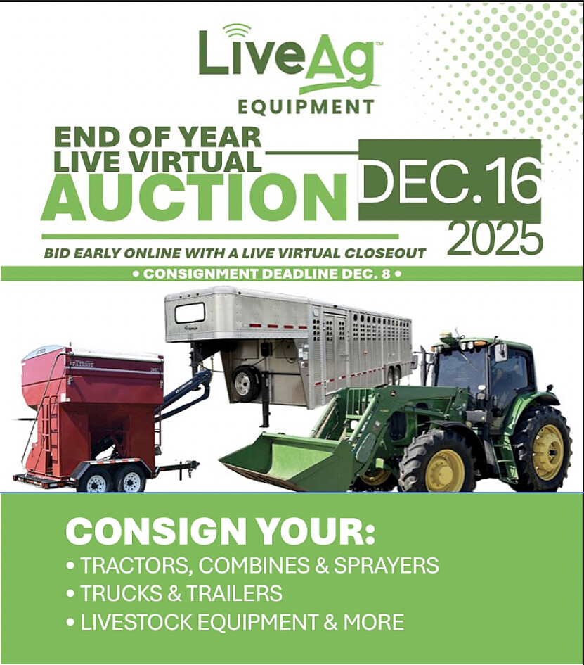 LiveAg End-of-Year Live Virtual Equipment Auction